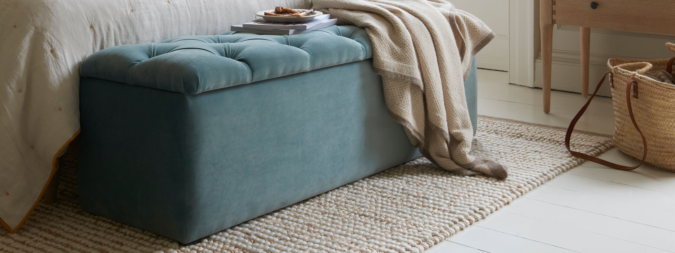 Ottoman Storage Chests | Upholstered & Wooden | Loaf