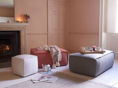 Sundaze Footstool | Squishy Upholstered Stool | Loaf