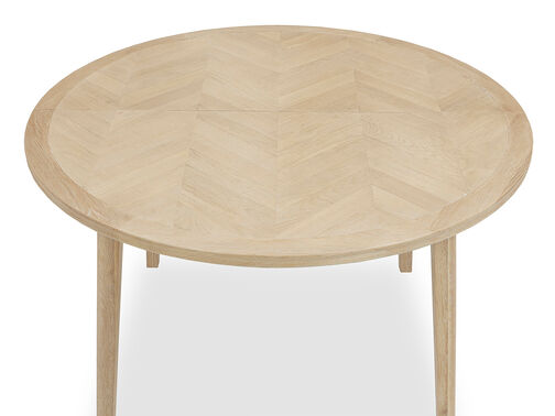 Parquet Pie Kitchen Table | Extendable Round Parquet Dining Table | Loaf