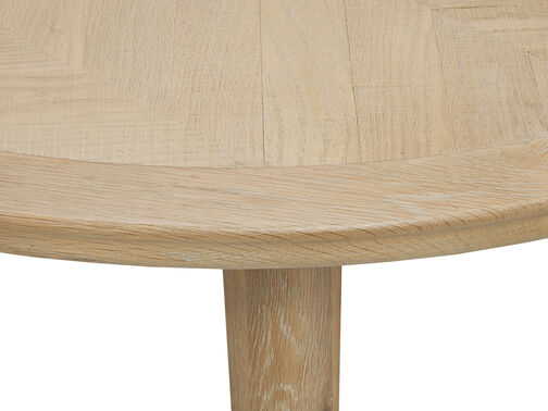 Parquet Pie Kitchen Table | Extendable Round Parquet Dining Table | Loaf