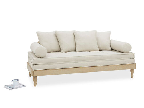 Parley Oak Daybed | Handmade Pull Out Daybed with Bolsters | Loaf