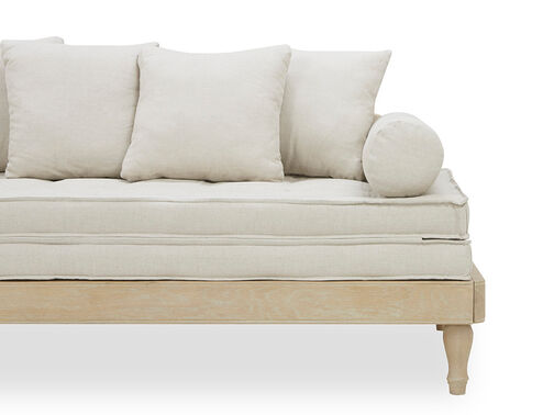 Parley Oak Daybed | Handmade Pull Out Daybed with Bolsters | Loaf