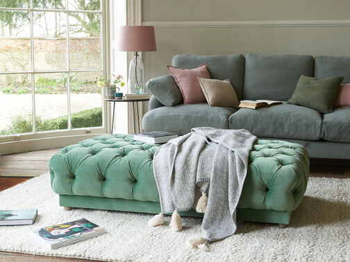 Squish-A-Lazy Footstool | Upholstered Footstool | Loaf